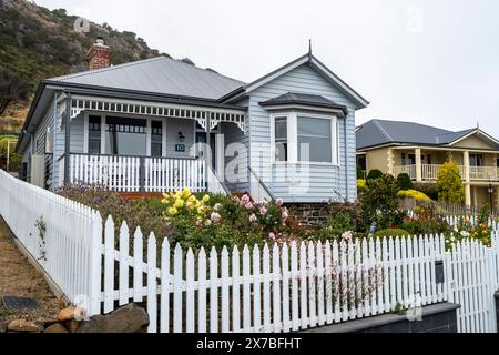 Restored colonial era cottages on Stanley Heritage Walk, Stanley ...