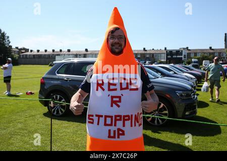 A Burnley fan ahead of the Premier League match at Turf Moor, Burnley ...