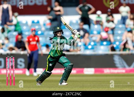 Gull Feroza of Pakistan bats during the ICC Women's T20 World Cup match ...