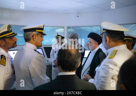 Iranian President Ebrahim Raisi, visited the ship command bridge system ...