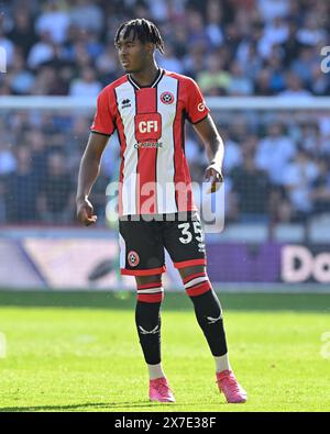 Andre Brooks of Sheffield United during the Sky Bet Championship match ...