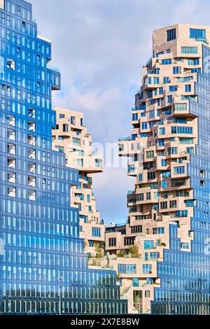 Netherlands, Amsterdam - April 7, 2024: Iconic residential towers known ...