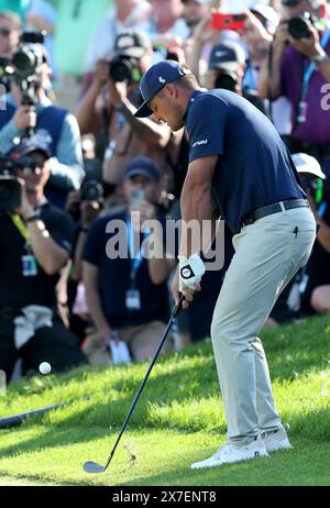 Louisville, United States. 19th May, 2024. Xander Schauffele celebrates ...