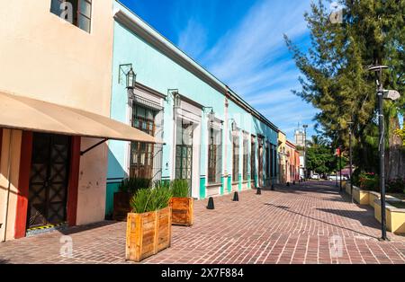 Typical architecture of the old town of Aguascalientes in Mexico Stock ...