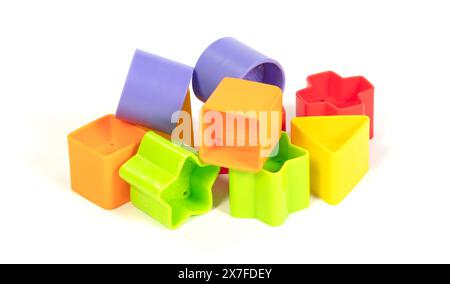 Baby logical cube on isolated grey background Stock Photo - Alamy
