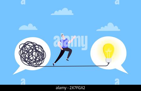 Understanding problem solution simplify challenge Stock Vector Image ...