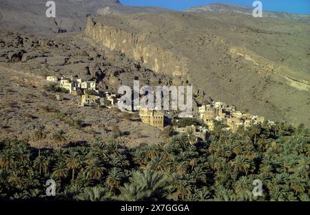 Misfah al-Abriyeen, Jebal Akhdar, Oman, Arabian Peninsula. Mountain ...