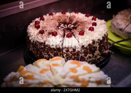 cake, tart, cake buffet, black forest cherry, sweet, fine, good, food ...
