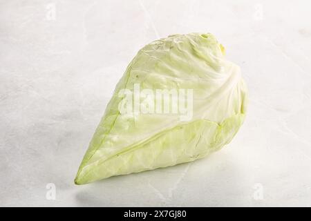 Cone sweetheart ripe green organic cabbage Stock Photo - Alamy