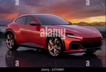 Ferrari Purosangue :Ferrari's first ever SUV Stock Photo - Alamy