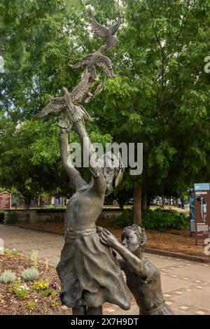 Statues and memorial in Kelly Ingram park in Birmingham Alabama Stock ...