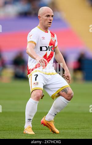 Isi Palazon of Rayo Vallecano in action during the Spanish League ...