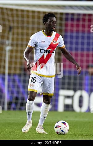 Abdul Mumin of Rayo Vallecano during the Spanish championship La Liga ...