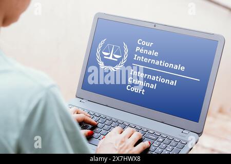 In this photo illustration, the International Court of Justice (ICJ ...