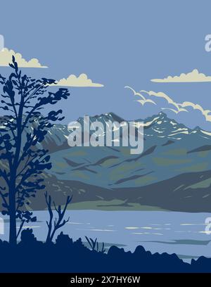 Lake Fagnano (South America, Argentine Republic, Argentina, Chile ...