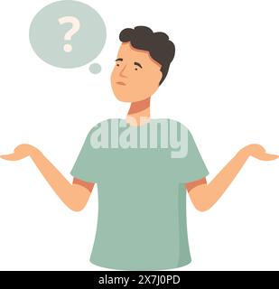 cartoon curious man with thought bubble Stock Vector Image & Art - Alamy