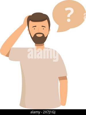 cartoon curious man with speech bubble Stock Vector Image & Art - Alamy