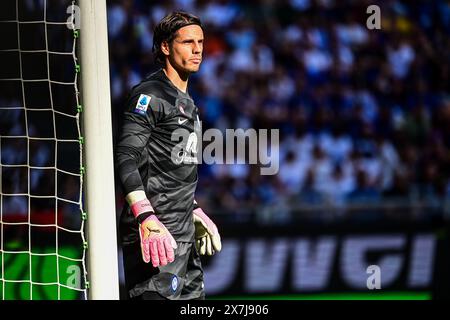 Inter Milan's goalkeeper Yann Sommer makes a save during the Champions ...