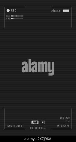 Vertical video camera overlay Stock Vector Image & Art - Alamy