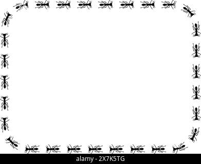 Ant rectangle trail illustration. Insect path Stock Vector Image & Art ...