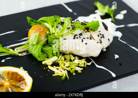 Recipe of French-style merluccius Stock Photo - Alamy