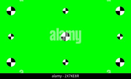 Green screen background with cross marks for tracking. Chromakey ...