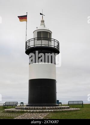 The flag of Lower Saxony waving in the wind on a clear day Stock Photo ...