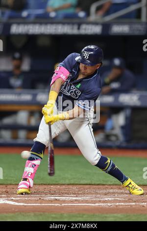 Tampa Bay Rays Jonathan Aranda (62) walks back to the dugout during an ...