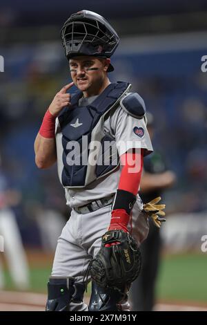 Boston Red Sox catcher Reese McGuire, left, congratulates closing ...