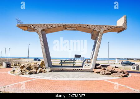 Bridge segment display used as a picnic shelter in Borden-Carleton ...