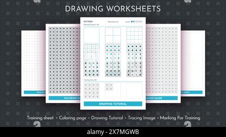 How to Draw a Pattern. Step by Step Drawing Tutorial. Draw Guide ...