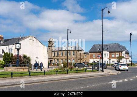 Seaham, County Durham, UK. A roadside view in the coastal town, scenic ...