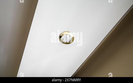 Led light bulb built into the gypsum ceiling Stock Photo - Alamy