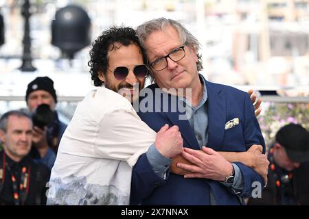 Ali Abbasi and Martin Donovan attend "The Apprentice" photocall during ...