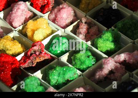 color minerals and gems texture as very nice natural background Stock ...