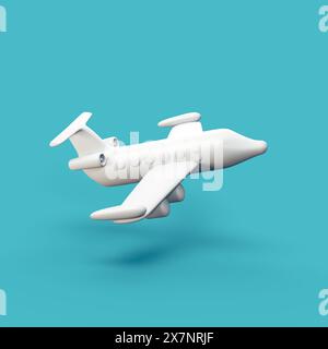 airplane - stylized 3d CGI icon object, Not gen Ai Stock Photo - Alamy
