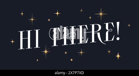 Hello. Lettering Hello, Hi, banner, poster Stock Vector Image & Art - Alamy