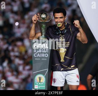 CAIRO, EGYPT - MAY 19: Omar Gaber of Zamalek celebrates after winning ...