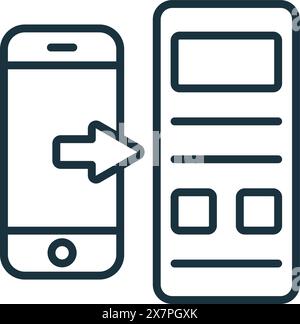 Landing Page icon. Monochrome simple Landing Page icon for templates ...