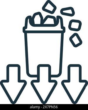 Recycling icon. Monochrome simple Social Responsibility icon for ...