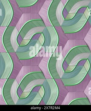 An intricate pattern featuring interlocking shapes, characterized by a ...