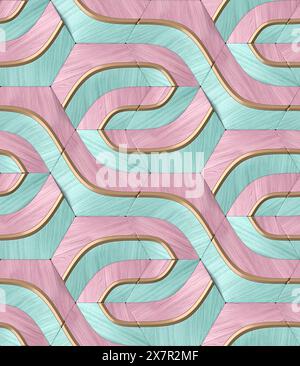 This pattern features a seamless abstract texture in beige and cream ...