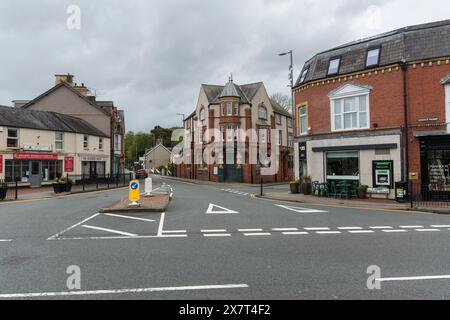Views of the high street in Menai Bridge, Anglesey, North Wales, UK ...