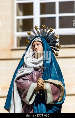 LUQA, MALTA - 17th March 2024. A lantern at the Good Friday procession ...