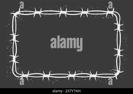 Barbed wire y2k twisted barrier gothic steel boundary, silhouette guard ...