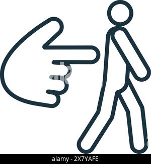 Behavioral icon. Monochrome simple Neuromarketing icon for templates ...