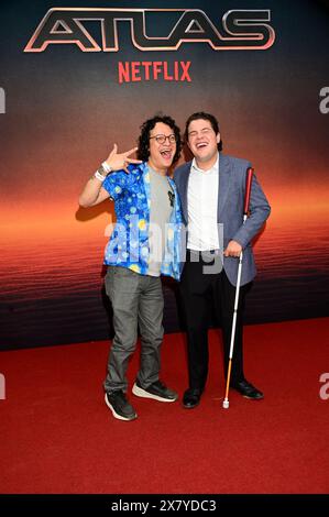 (L-R) Enrique VÃ¡zquez and Alexis Arroyo Attend the red carpet of Atlas ...
