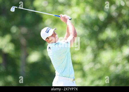 Viktor Hovland of Norway in action during Round 4 of the 2024 PGA ...