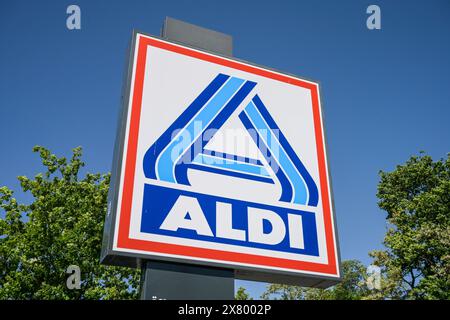 Logo Aldi Nord Supermarkt, Berlin, Deutschland *** Logo Aldi Nord ...