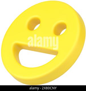 Cartoon mouth expressing positive emotions, with big smile, tongue out ...